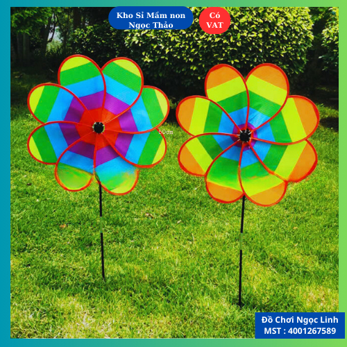 8-pointed Rainbow Striped Pinwheel with 5 Colors - Pinwheel Decorating ...
