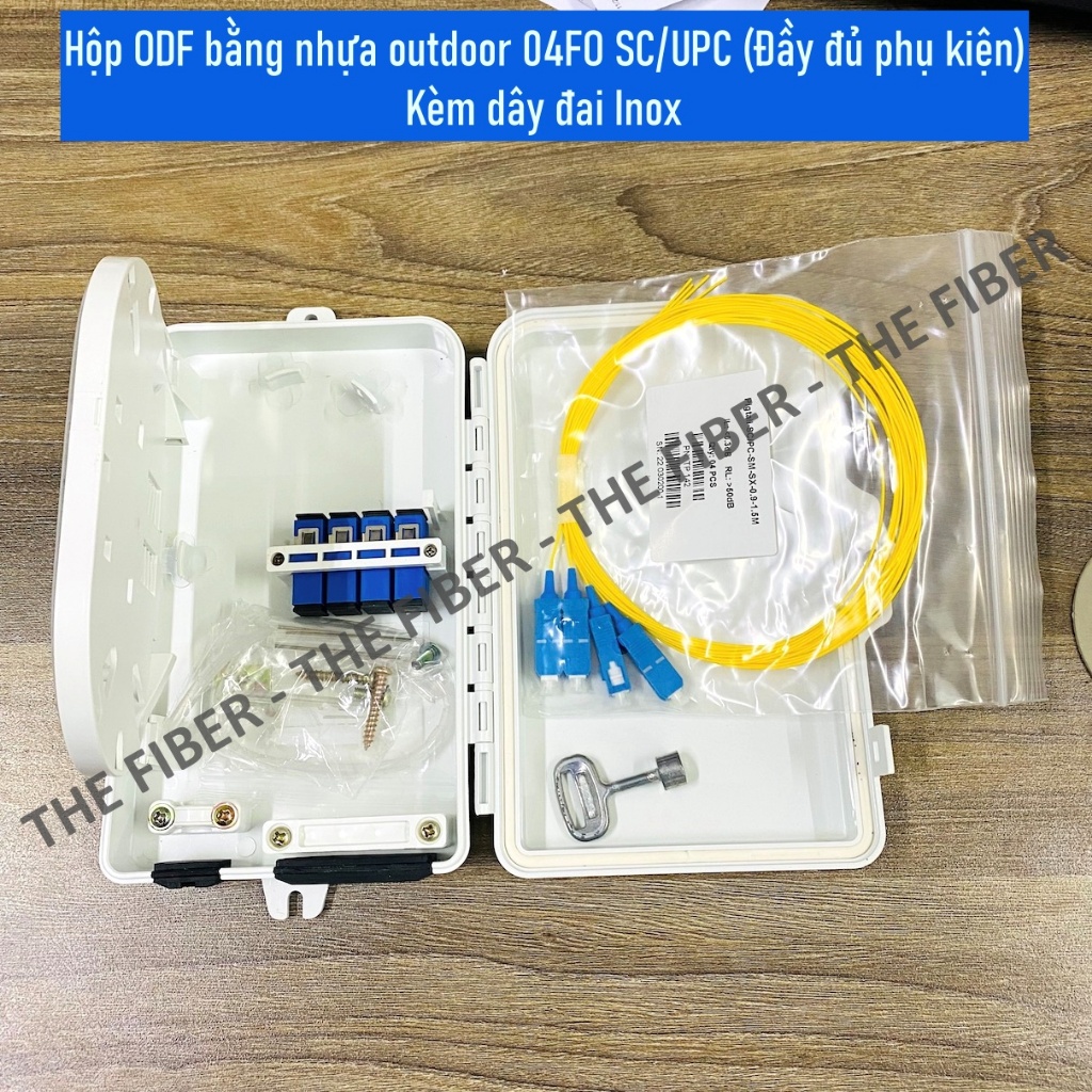 Outdoor plastic ODF box 04FO SC/UPC (Full accessories) - Stainless ...