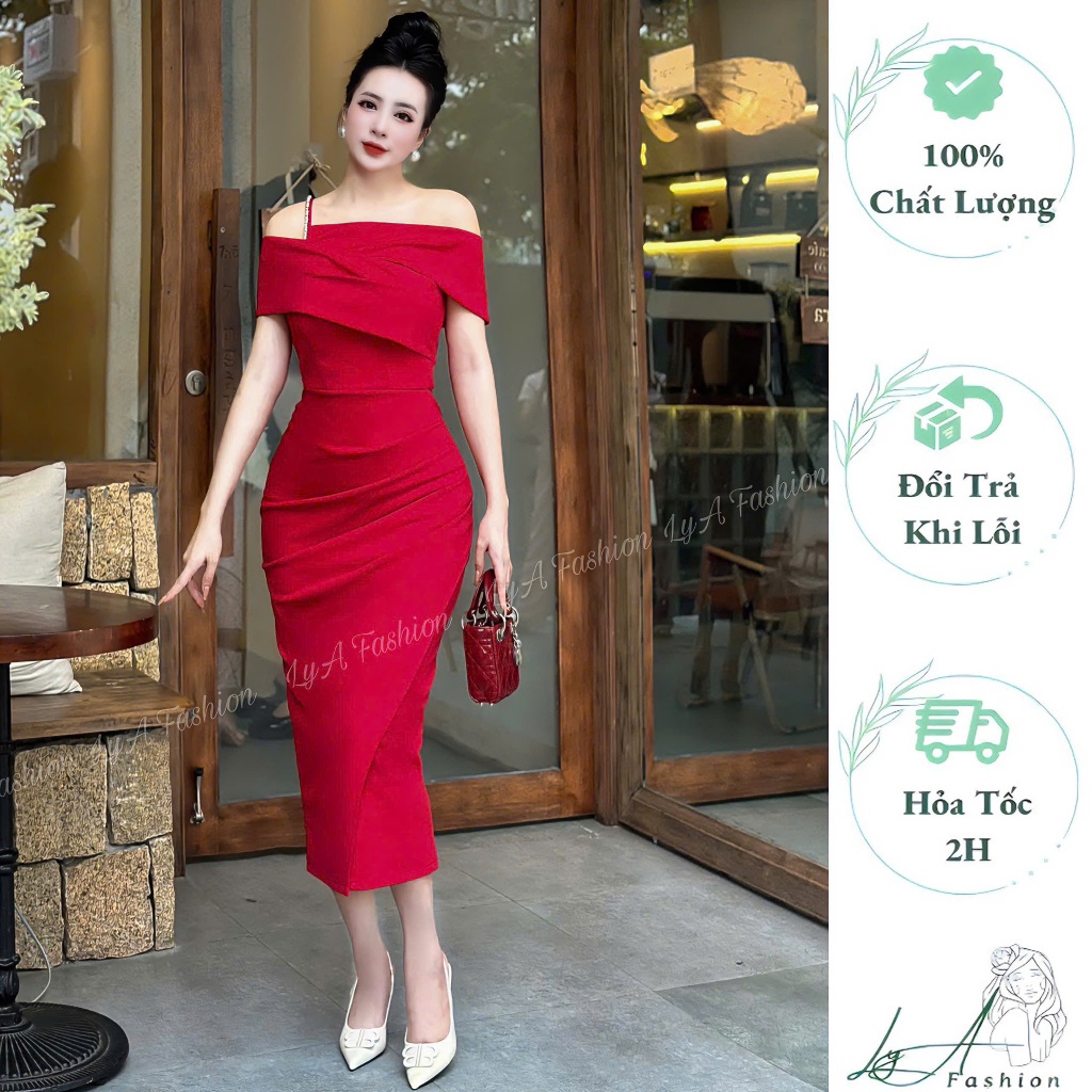 Party Bodycon Dress Designed with Off Shoulder Strap, Long Shrug, Umi ...