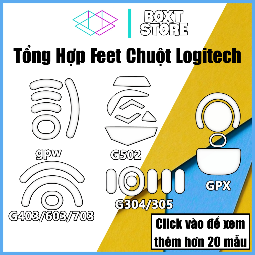 [Collection] PTFE WHITE ICE Mouse Feet for Logitech GPRO G102 G304 G402 ...