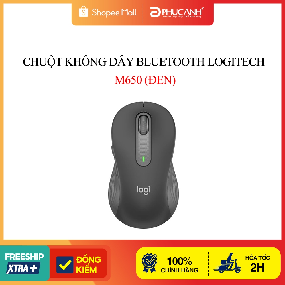 Logitech M650 Wireless Bluetooth Mouse (Black) | Shopee Philippines