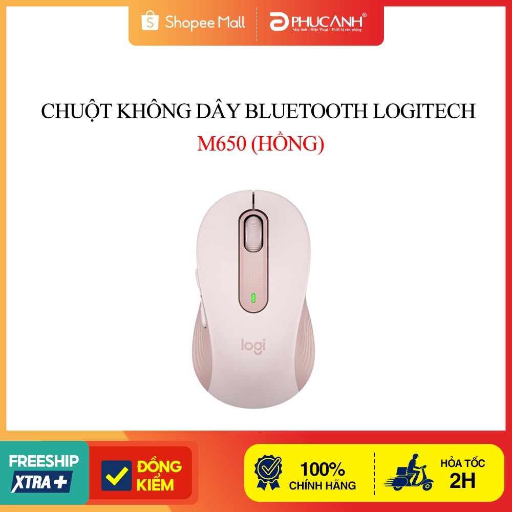 Bluetooth Wireless Mouse, Wireless Logitech M650 (Pink) | Shopee ...