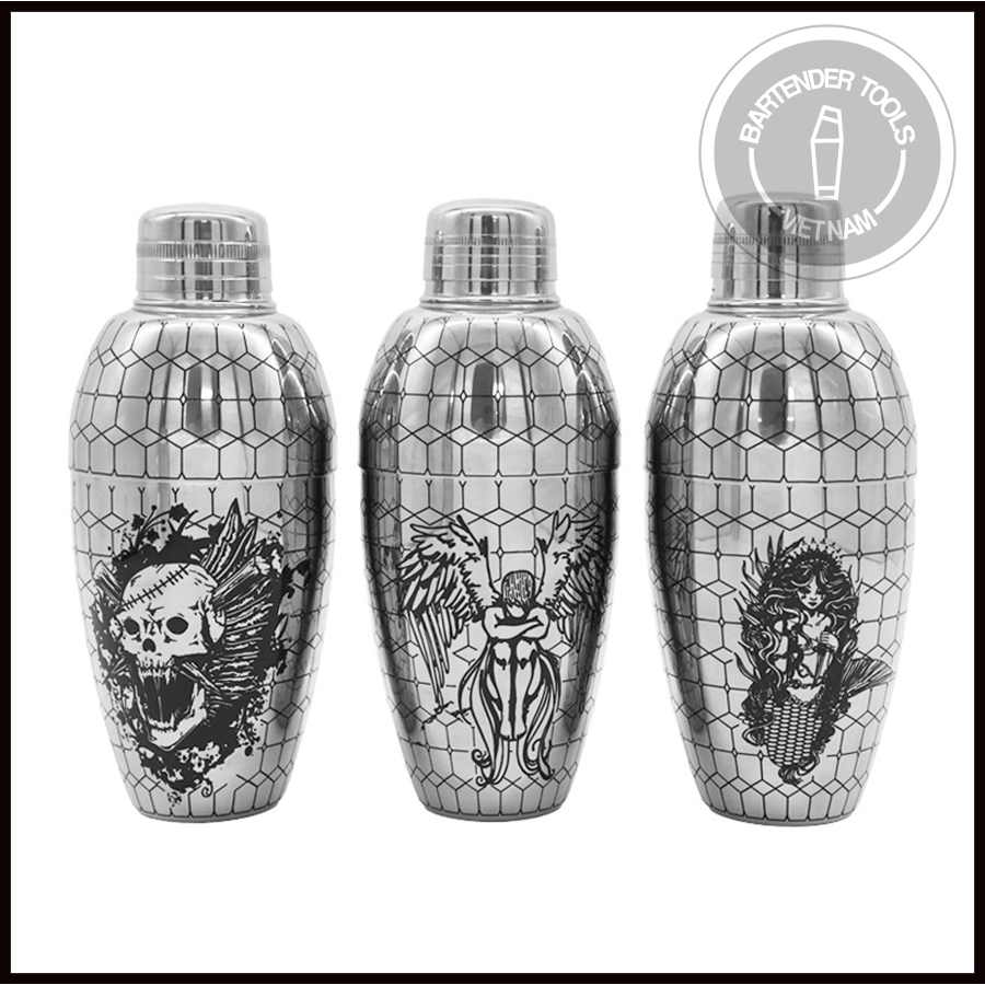 Shaker birdy stainless steel 304 capacity 500ml - ENGRAVED WITH ...