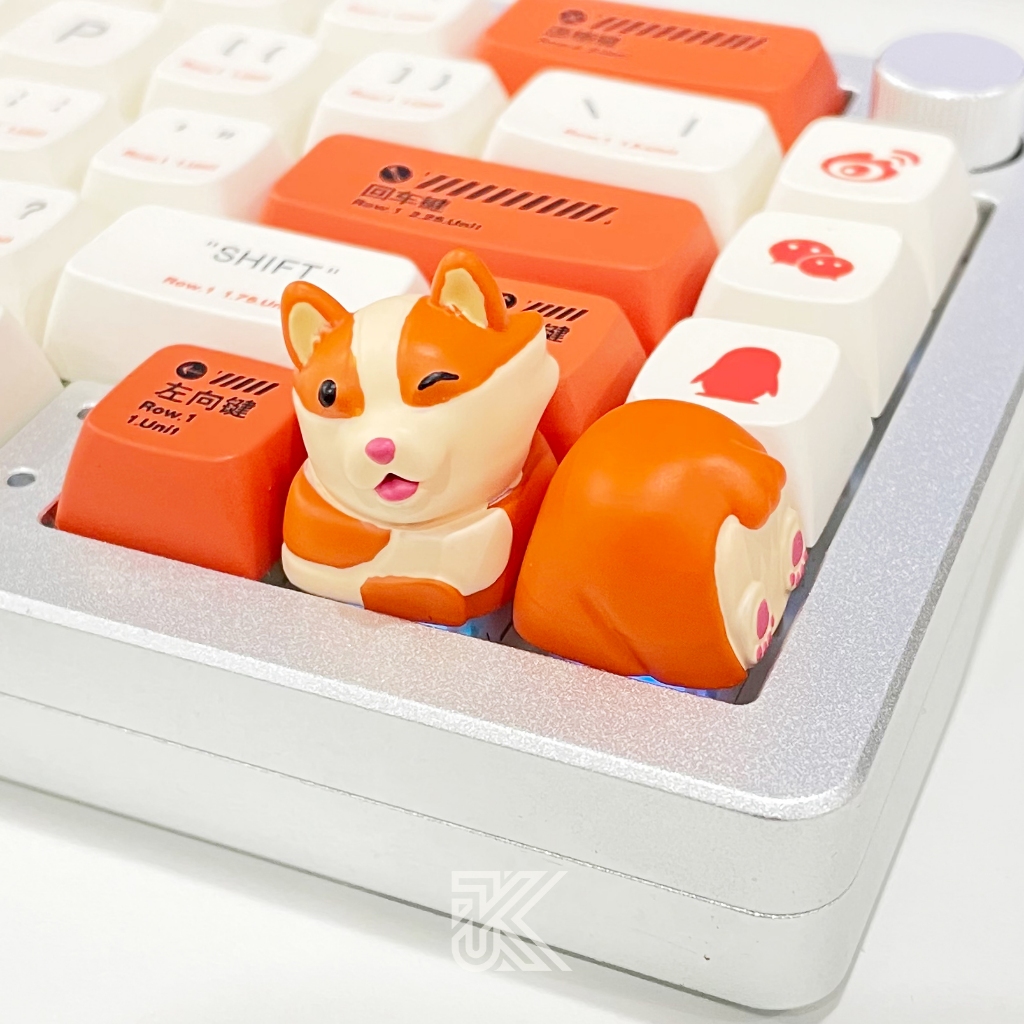 Super Cute Corgi Dog Keyboard Button (2 Keys) - Free Keypuller - Super ...