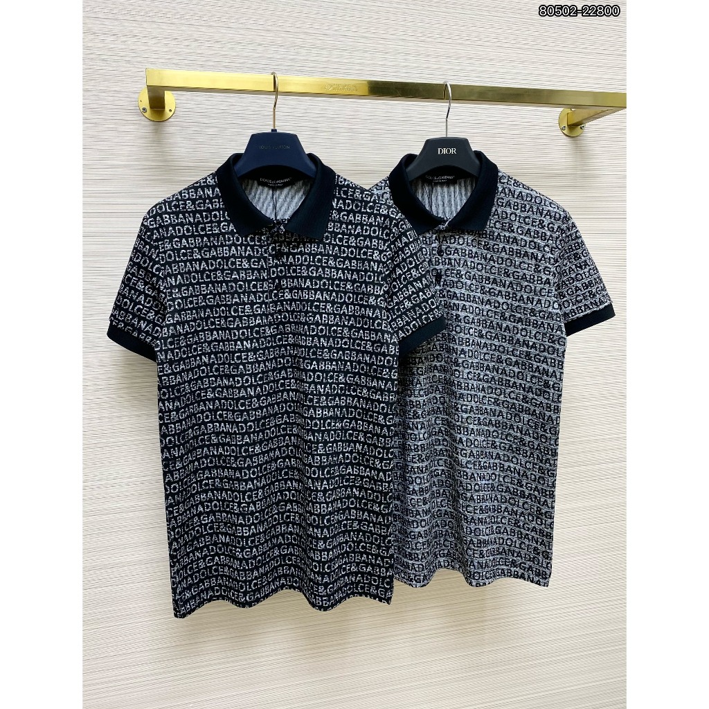Men's polo shirt with full pattern, 2024 design (Inspected packaging ...