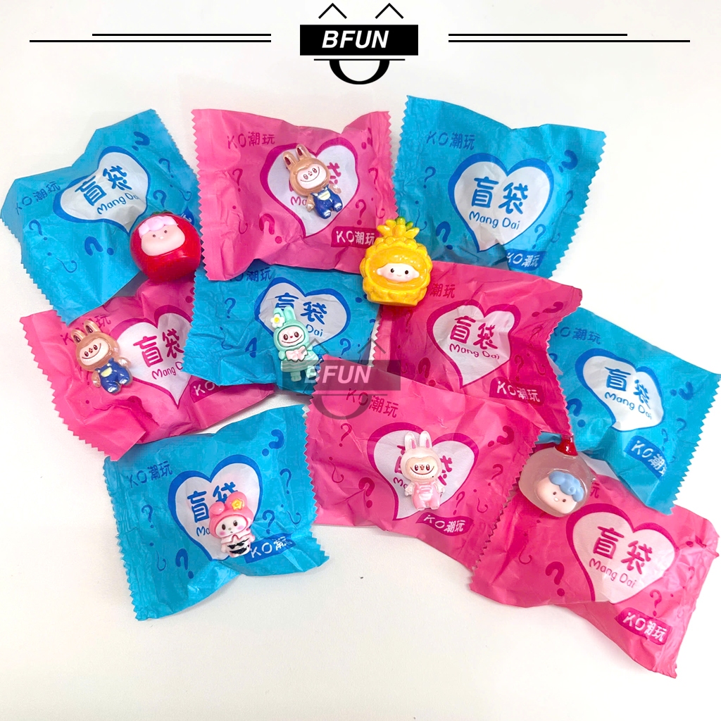 Labubu Mini Charm Blind Bag, Luminous Capy - Surprise Candy Bag with ...
