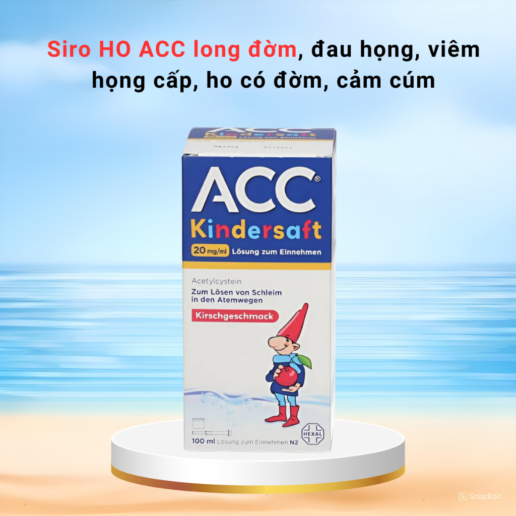 Acc Syrup product, 100ml bottle of sweet taste, easy to drink, reduces ...