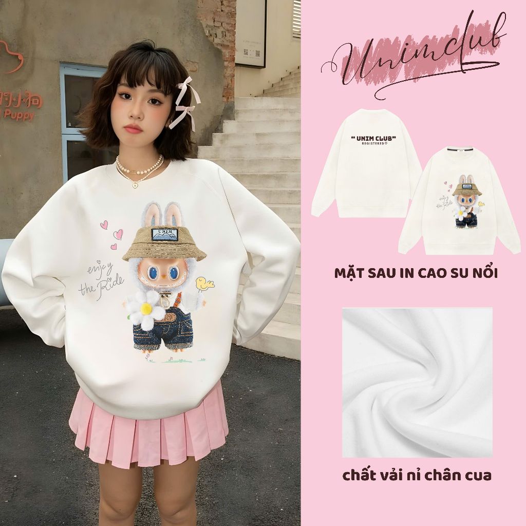 [Crab Leg Felt] Labubu x UnimClub Form Unisex Sweater Premium Crab Leg ...