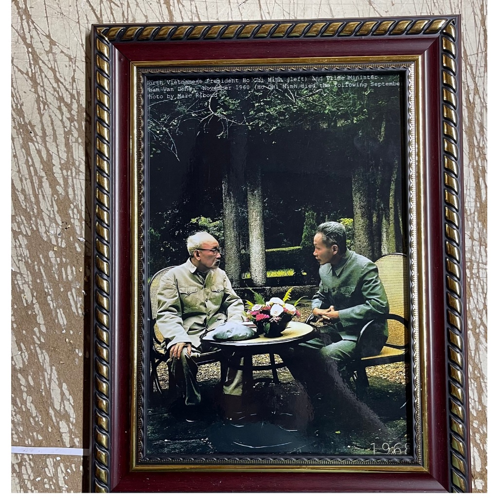 Painting of Uncle Ho and General PHAM VAN DONG (with frame) | Shopee ...
