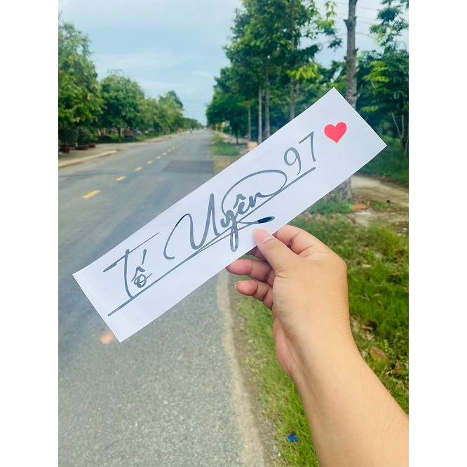 Car signature sticker (send name in message, or note when ordering ...