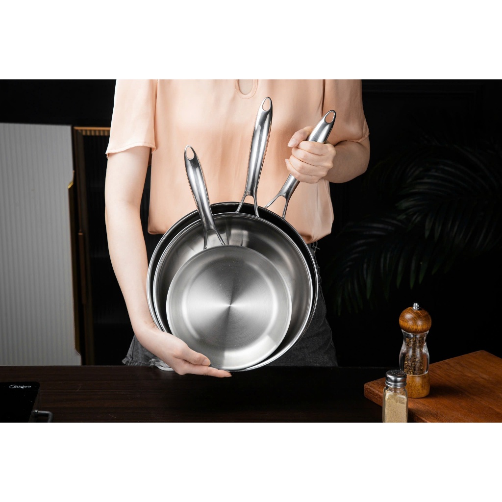 Oyatton solid bottom 3-layer shallow pan | Shopee Philippines