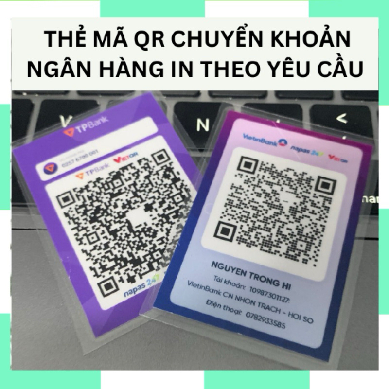 Qr CODE CARD FOR CHANGING BANK ON REQUEST - PLASTIC | Shopee Philippines