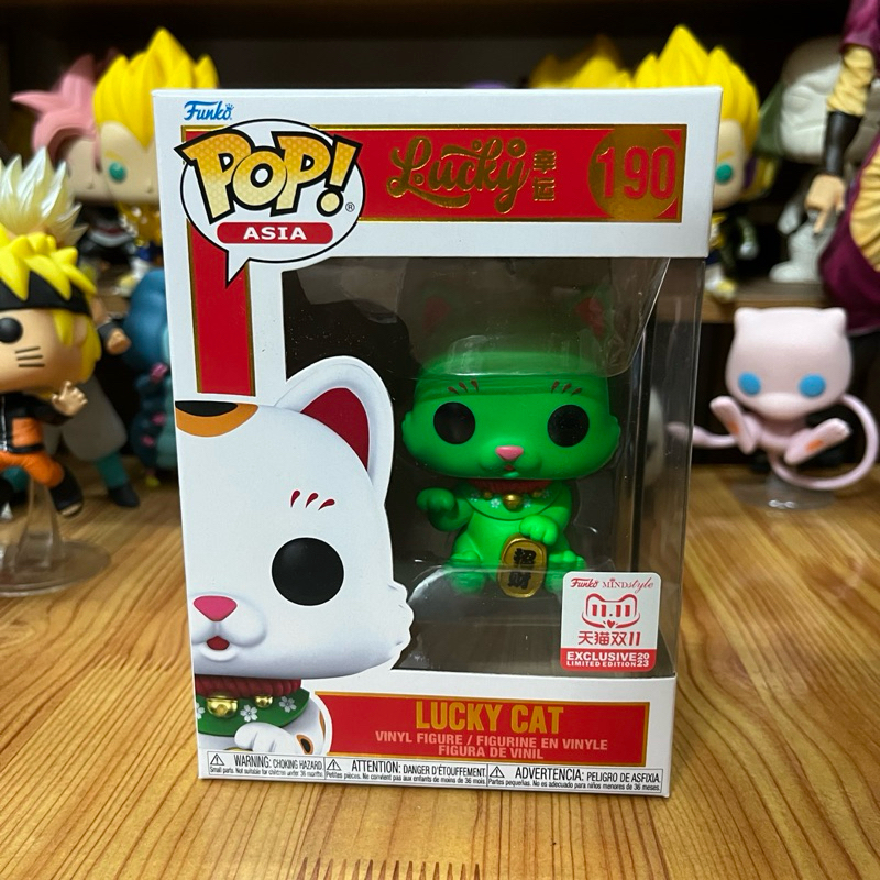 Funko Pop ASIA / Lucky Cat /Green 190 mindstyle figure (fullbox real ...