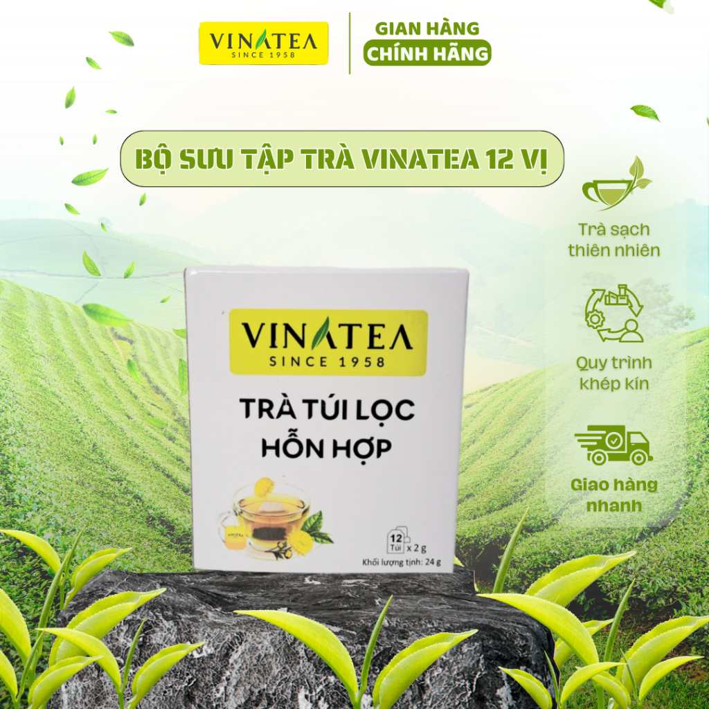 Vinatea tea bag collection, 12 tea bag flavors | Shopee Philippines