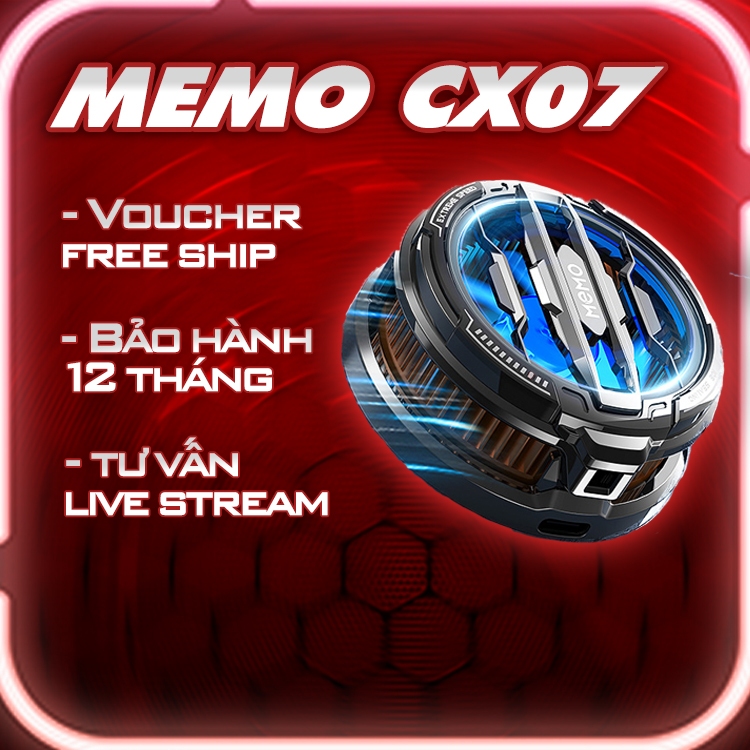 New generation MEMO CX07 cold clam gaming cooling fan freezes and ...