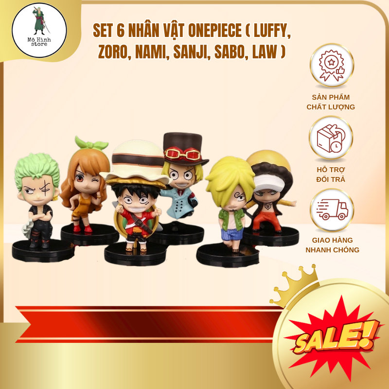 [Retail] Onepiece chibi models- Luffy, Zoro, Sanji, Nami, Sabo, Law ...