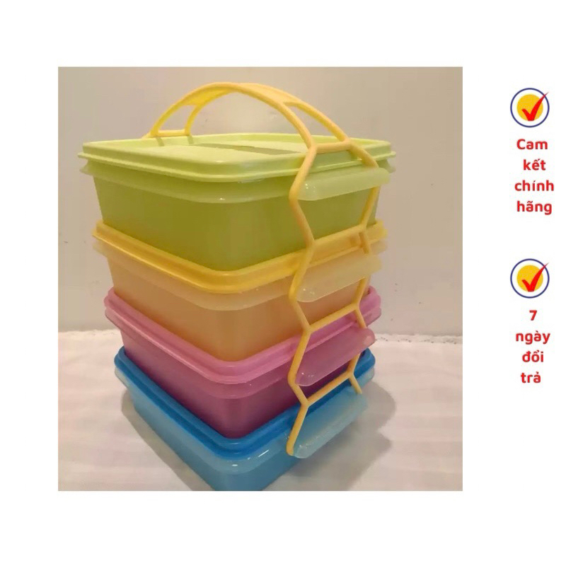 Set bag TUPPERWARE 4 BOX 900ML FOOD STORAGE - MOBILE LUNCH BOX WITH ...