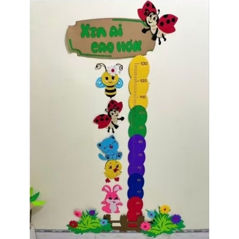Steam height ruler decorates preschool classroom | Shopee Philippines