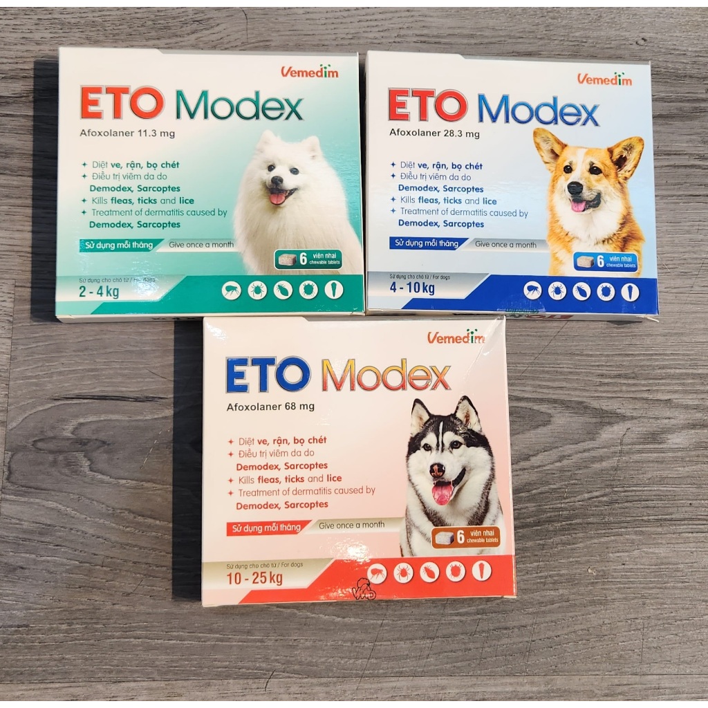 Eto MODEX Chewable Tablets | Kill Ticks, Fleas, Demodex Scabies for ...