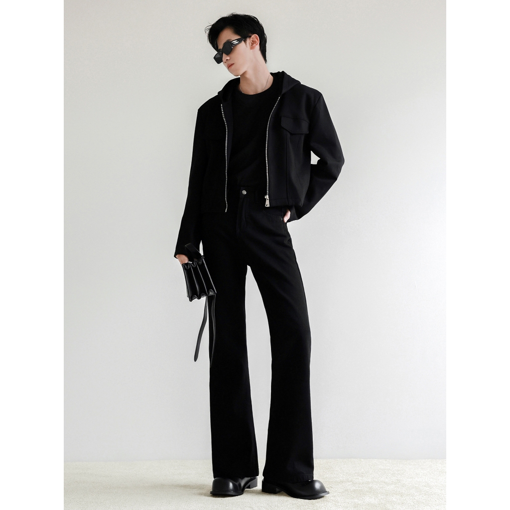 Basic Flared Pants, Light Flare Legs, for men with Personality Style ...