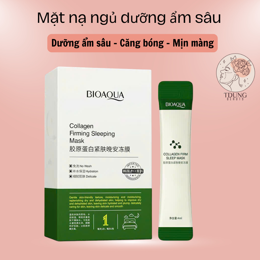 NEW Bioaqua collagen sleeping mask helps deeply moisturize for shiny ...