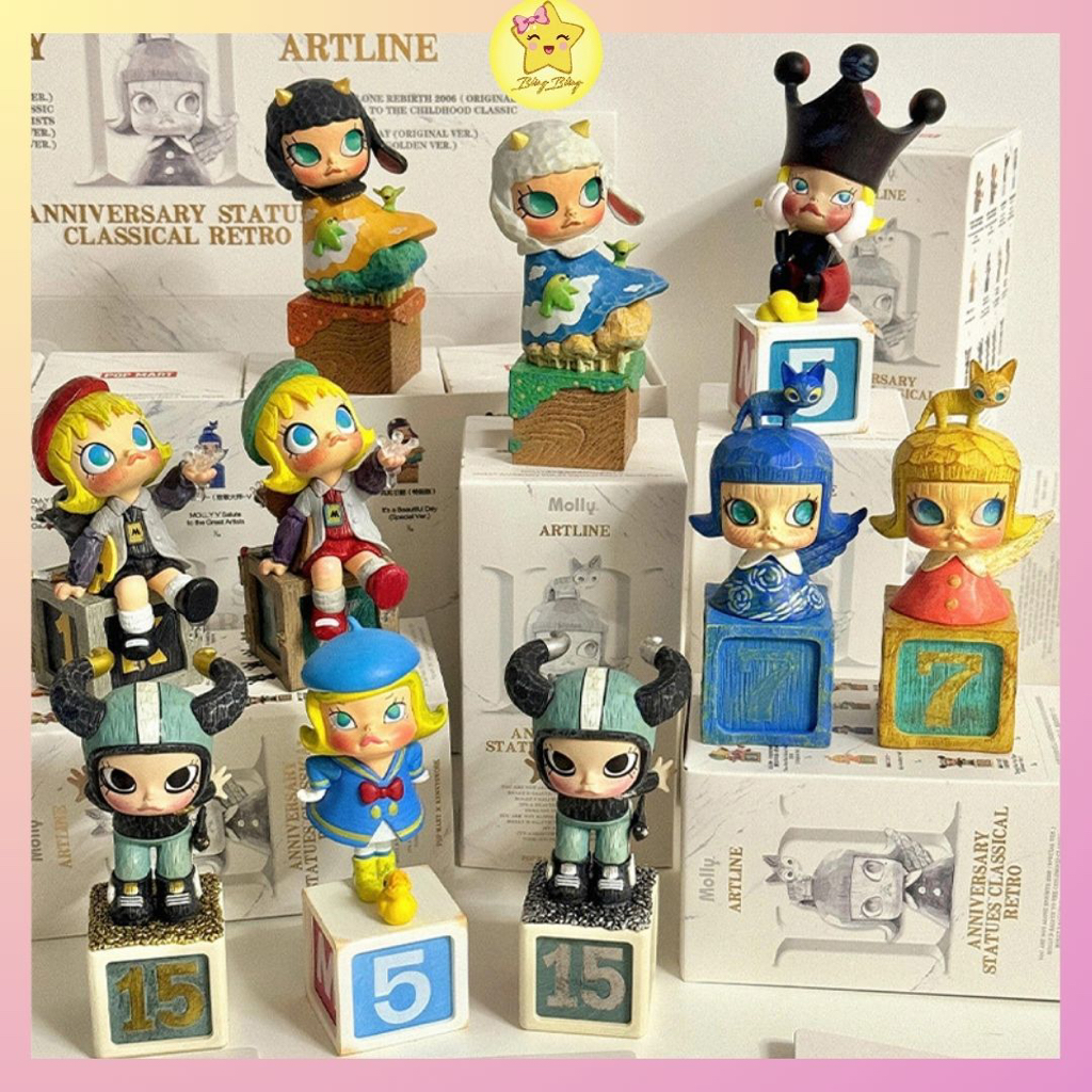 Molly Anniversary Statues Classical Retro 2 Series Figures Blind Box ...