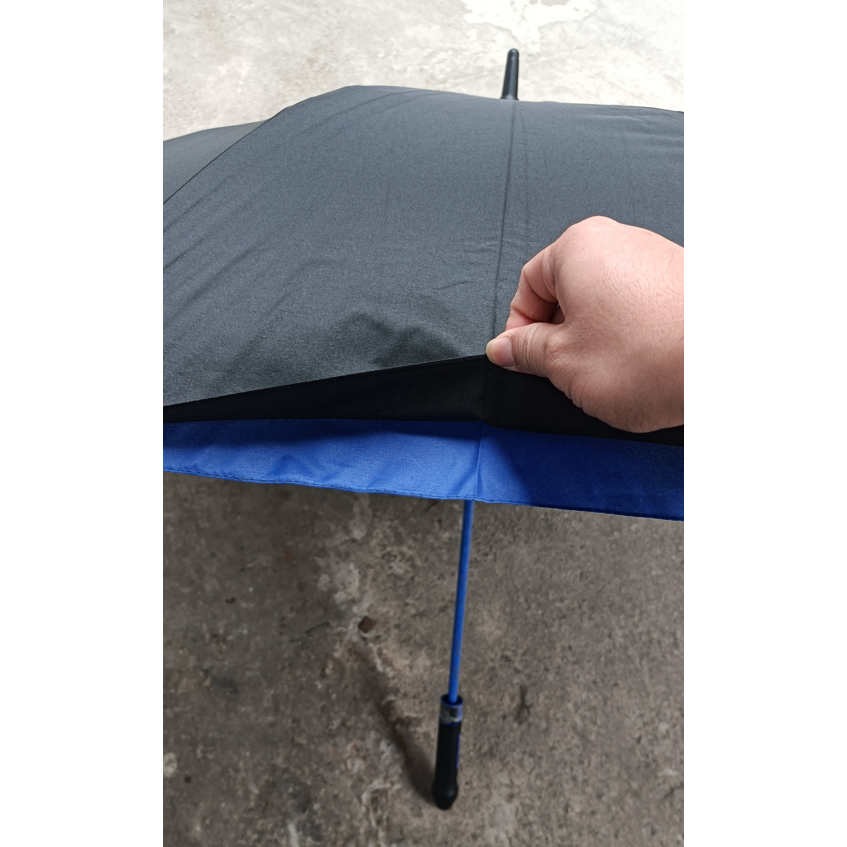 Large straight umbrella, diameter 135cm, 2 layers of storm-proof fabric ...