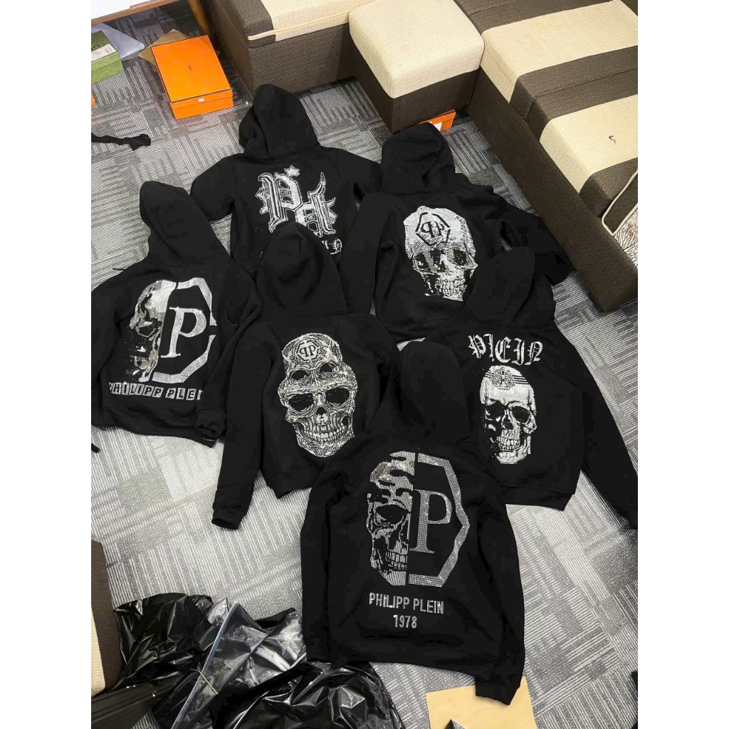 Philipp Plein qp hoodie with pattern on the back Made of High Quality ...