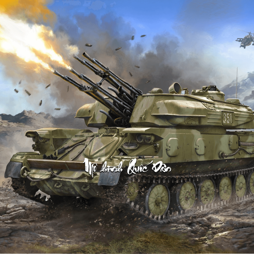 Military Model | Self-propelled anti-aircraft artillery model kit ZSU ...