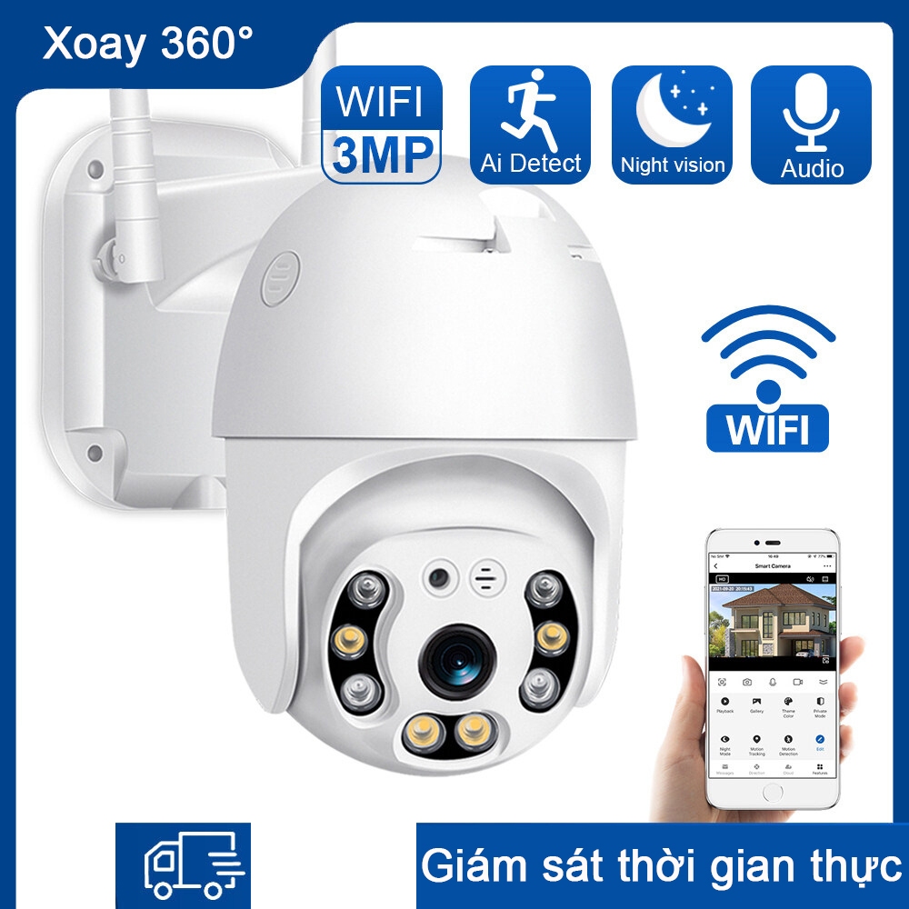 CCTV Security Camera V360 Degree 1080P FHD WiFi IP-IP66 Vis IR ...
