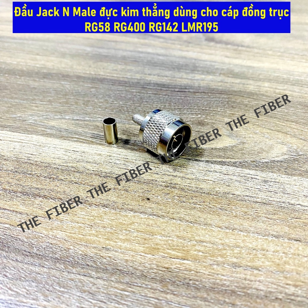 Straight Male N Male Jack head for RG58 RG400 RG142 LMR195 coaxial ...