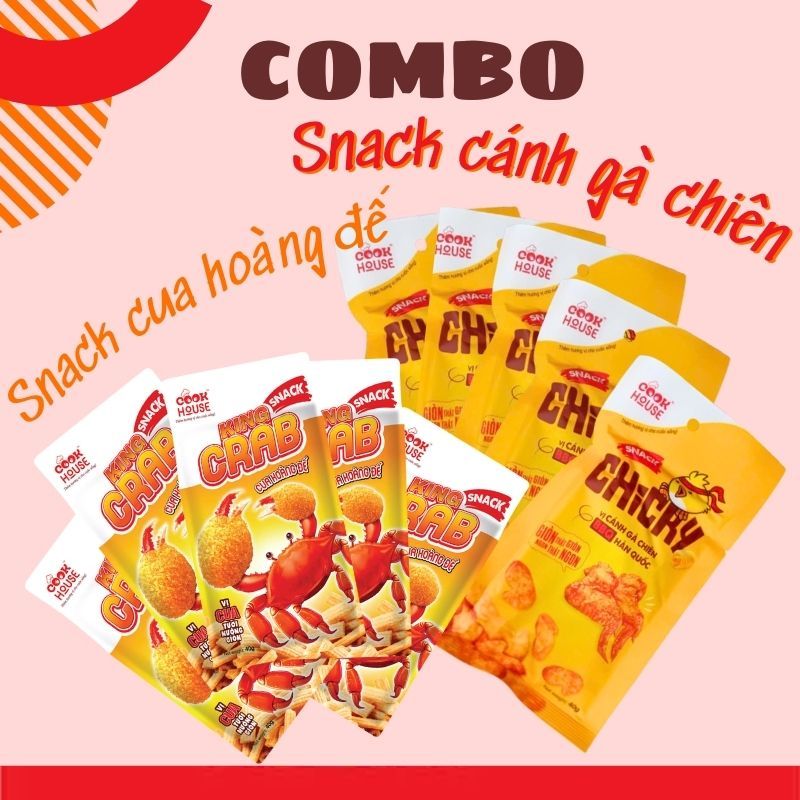 Snack Set of 5 BBQ chicken drumstick snacks, 5 emperor crab snacks with ...