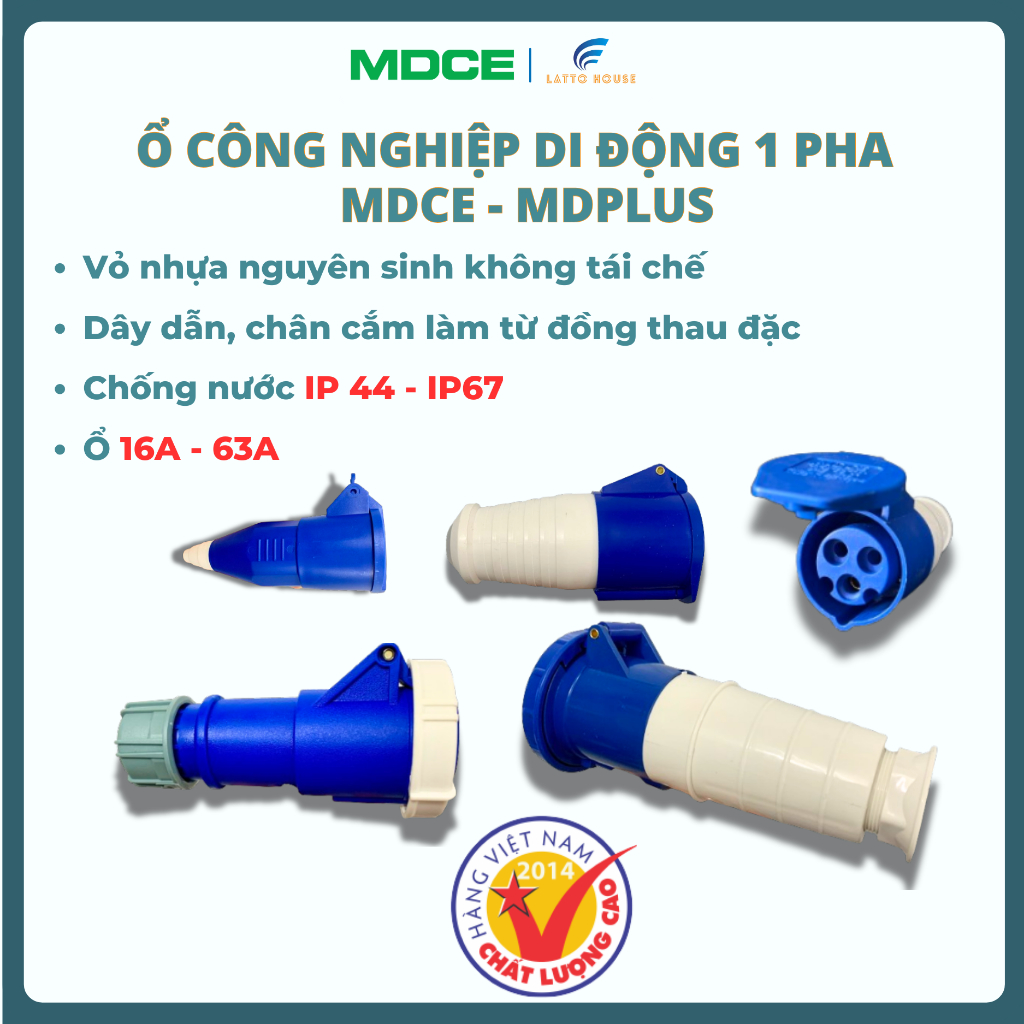 Mdce 16A 32A 63A single-phase portable industrial socket, super durable ...