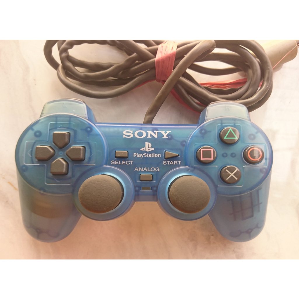 Rare blue plastic Sony analog ps1 controller (limited) | Shopee Philippines