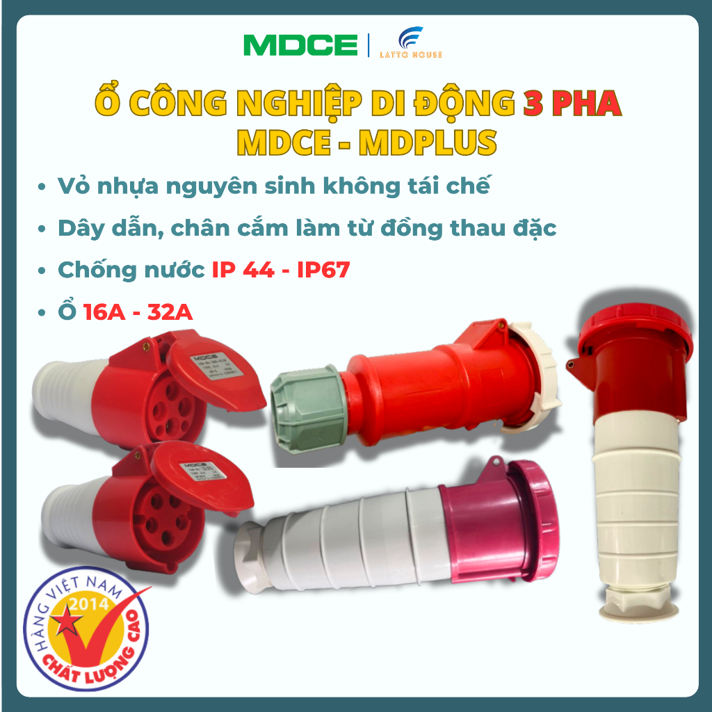Mdce 16A 32A 3-Phase portable industrial socket, super durable ...