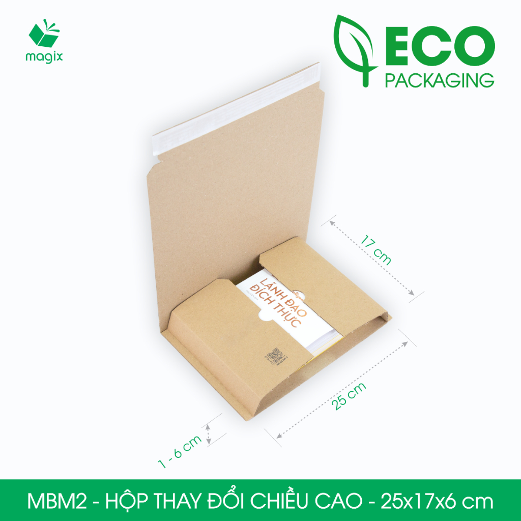 MBM2 - 25x17x6 cm - 60 height-adjustable carton boxes - Packaging boxes ...