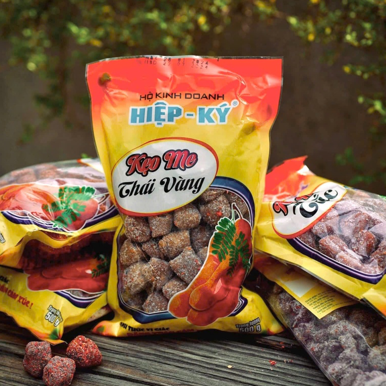 Yellow Thai tamarind candy - Hiep Ky brand - Specialty - 200/500gr bag ...