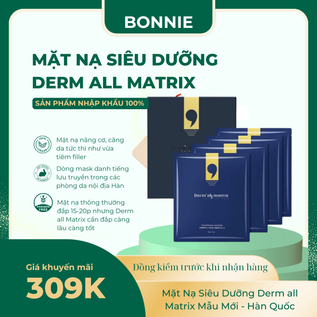 ( Genuine ) Derm all Matrix Super Nourishing Mask New Model - Korea ...