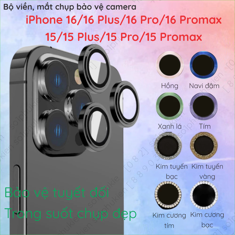 Aluminum frame set, titanium camera protection lens for iPhone 16E 16 ...