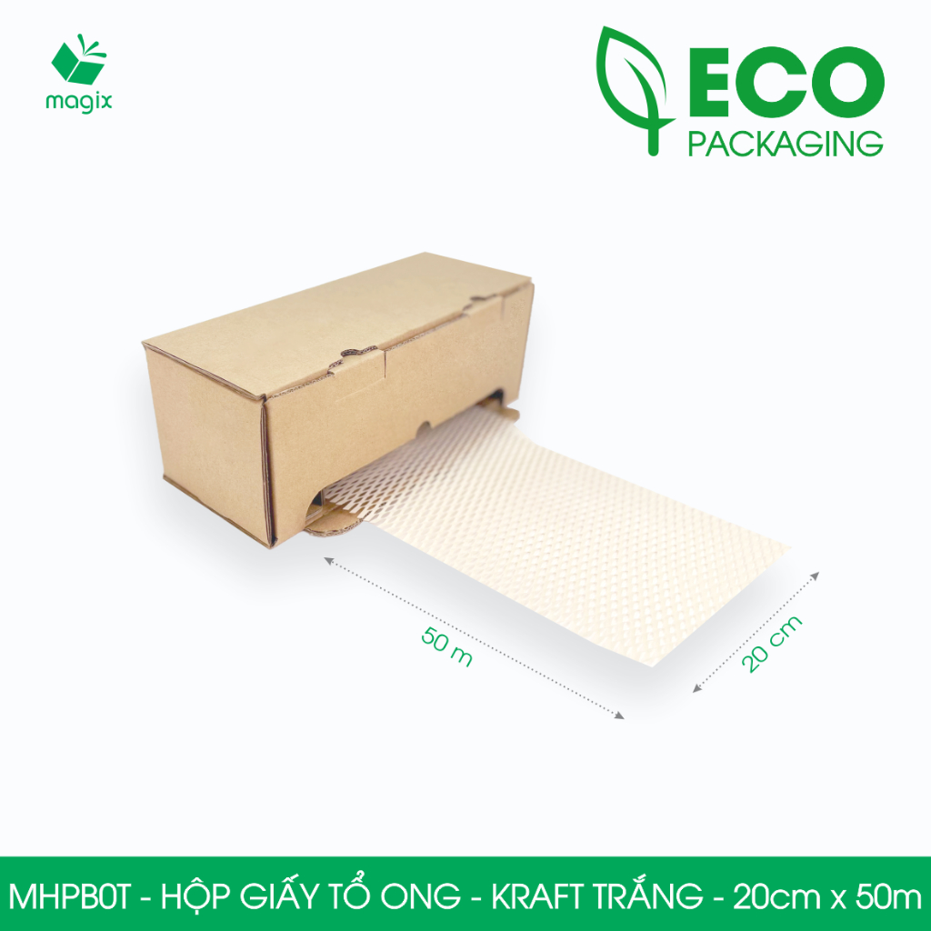MHPB0T - 20cm x 50m - Shockproof honeycomb kraft paper box for ...