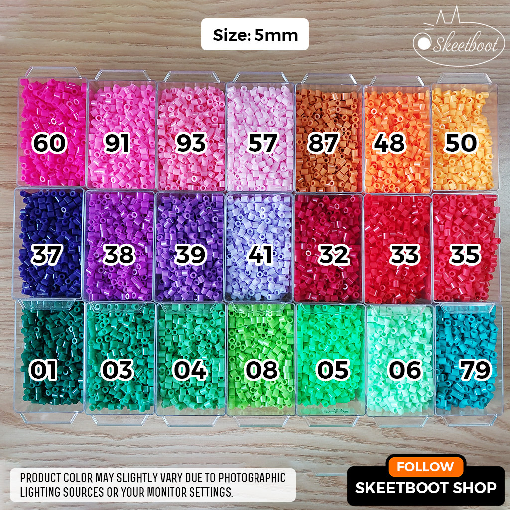 5mm multicolored perler beads (10g) - amazing colored beads - magic beans - cheap perler beads ...