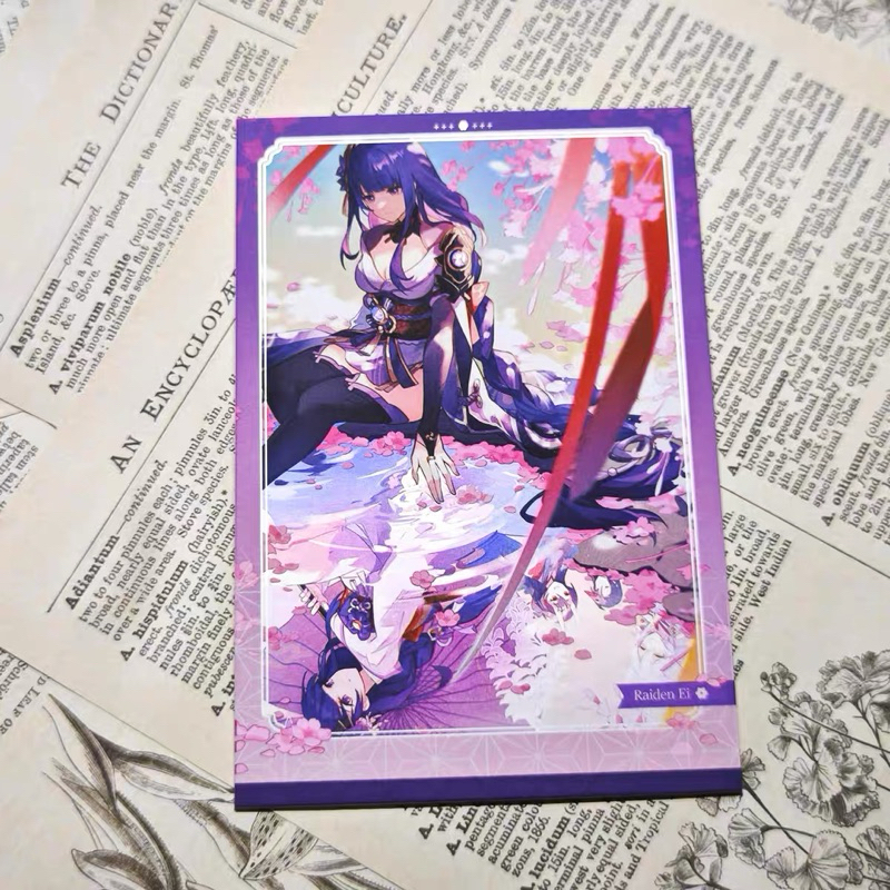 (Available From Chinese artists) Genshin Impact Raiden Ei pola corner ...