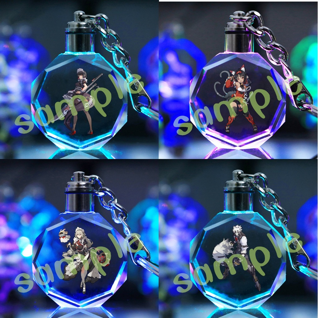 Zenless Zone Zero 3Z ZZZ game led crystal keychain | Shopee Philippines