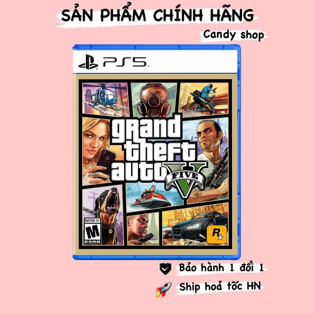 Grand Theft Auto V Premium Edition Game Disc (GTA 5) PlayStation 5 ...