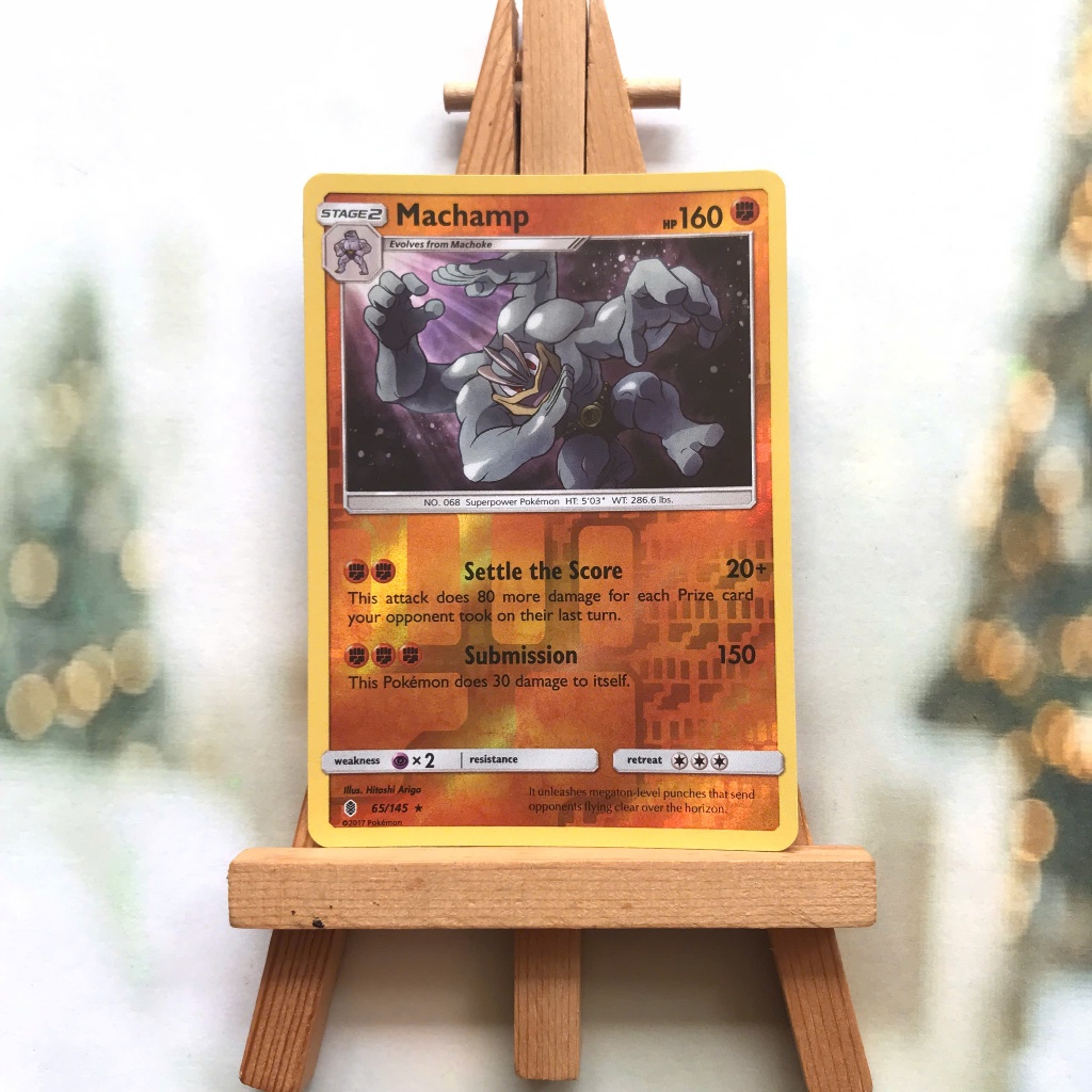 Pokemon Machamp 65/145 Picture Card - Genuine English Guardians Rising ...