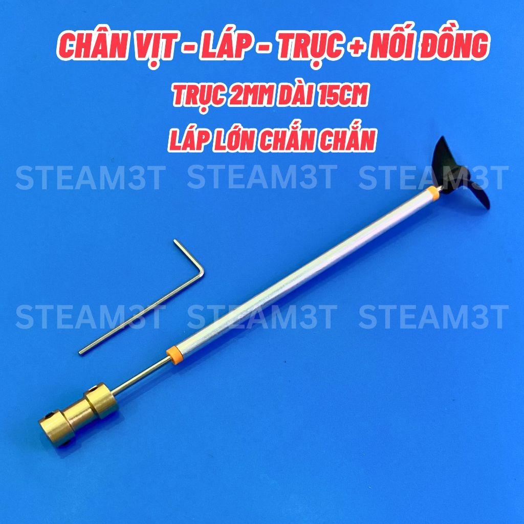 2mm propeller shaft set, 15cm long shaft, with 3cm propeller, with ...