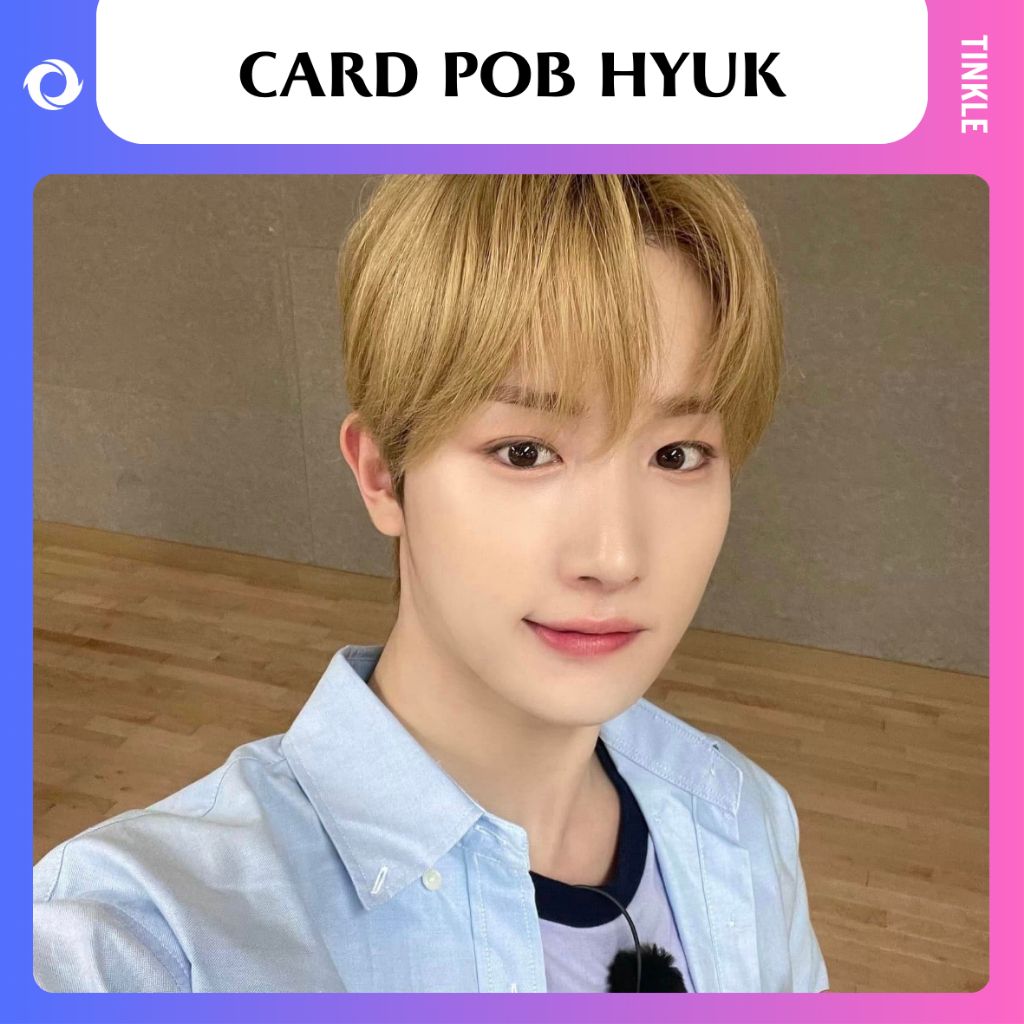 Official Tempest group HYUK Pob Card (genuine KPOP idol rounded corner ...