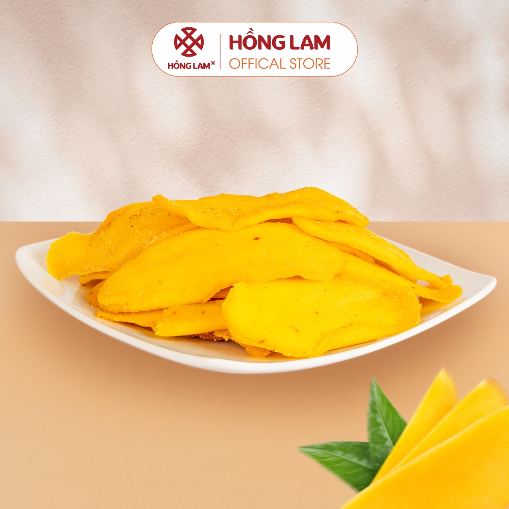 Hong Lam spicy mango, box (200gr, 500gr) and package (300gr). Tastes ...