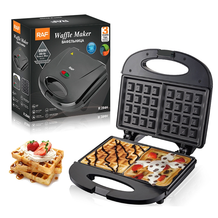 Genuine RAF 850W honeycomb toaster and square waffle maker | Shopee ...