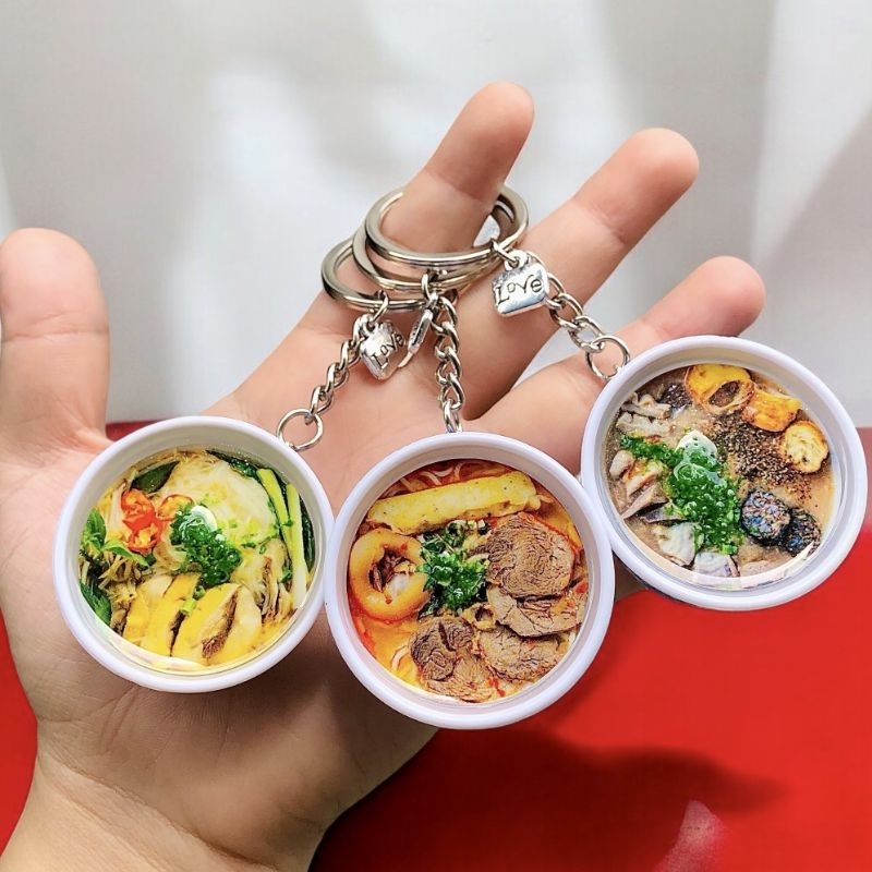To Pho, Beef Vermicelli, Quang Noodles, Porridge keychain souvenirs ...